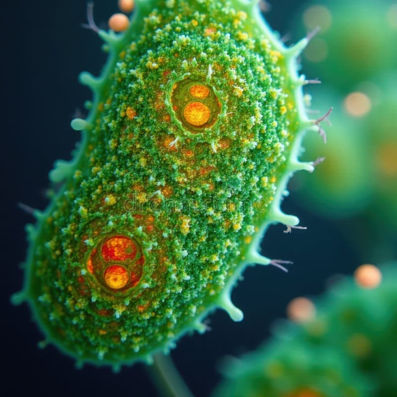 Cells Under the Microscope. Neural Network AI Generated Stock ...