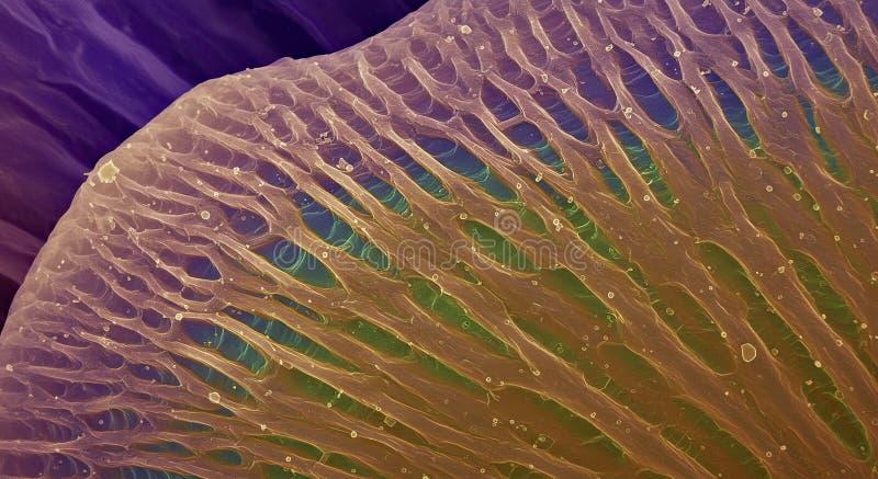 Microscopic View of a Plant S Cellular Structure Stock Illustration ...
