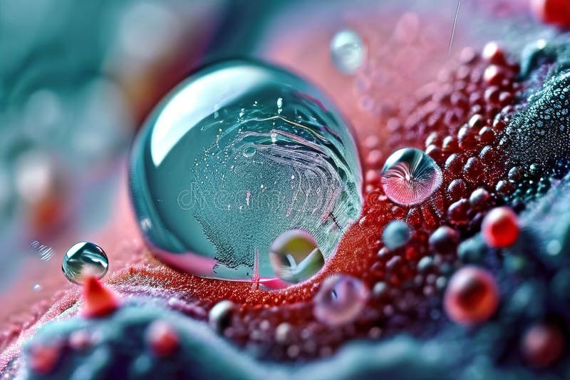 Microscopic View of a Plastic Particle Stock Illustration ...