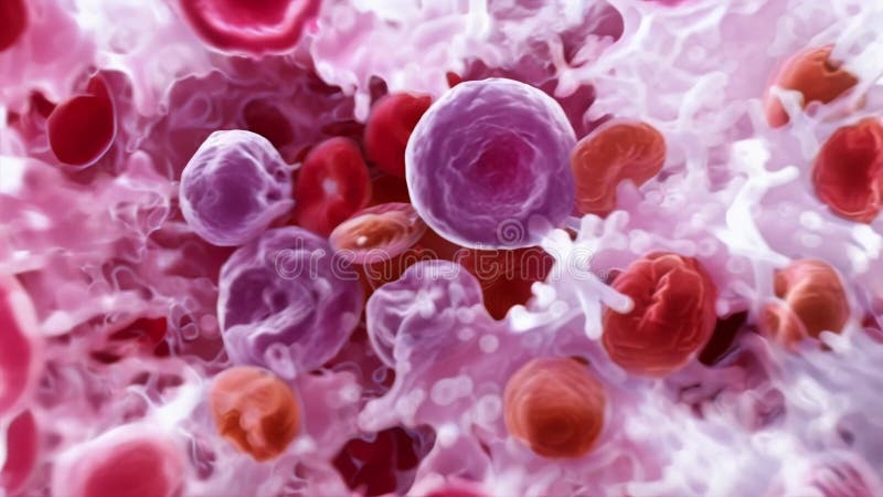 A Microscopic View of a Platelet a Small Discshaped Cell that Aids in ...