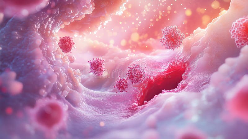 Microscopic View of Platelets Clotting in a Capillary Stock ...