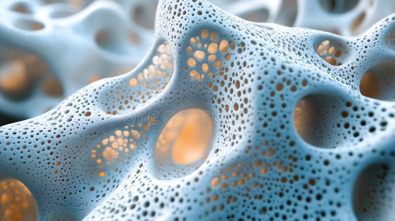 Microscopic View of Porous Organic Bone Structure in Different States ...