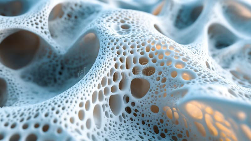 Microscopic View of Porous Organic Bone Structure in Different States ...