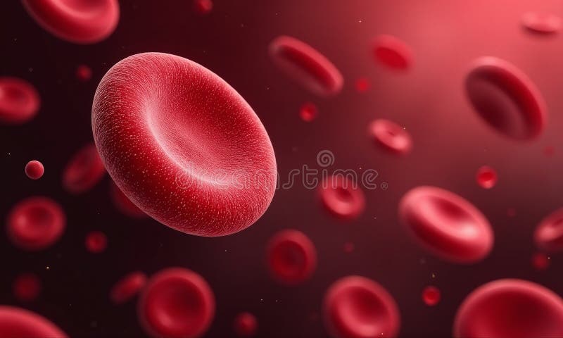Microscopic View Red Blood Cells Circulatory System Medical Stock ...