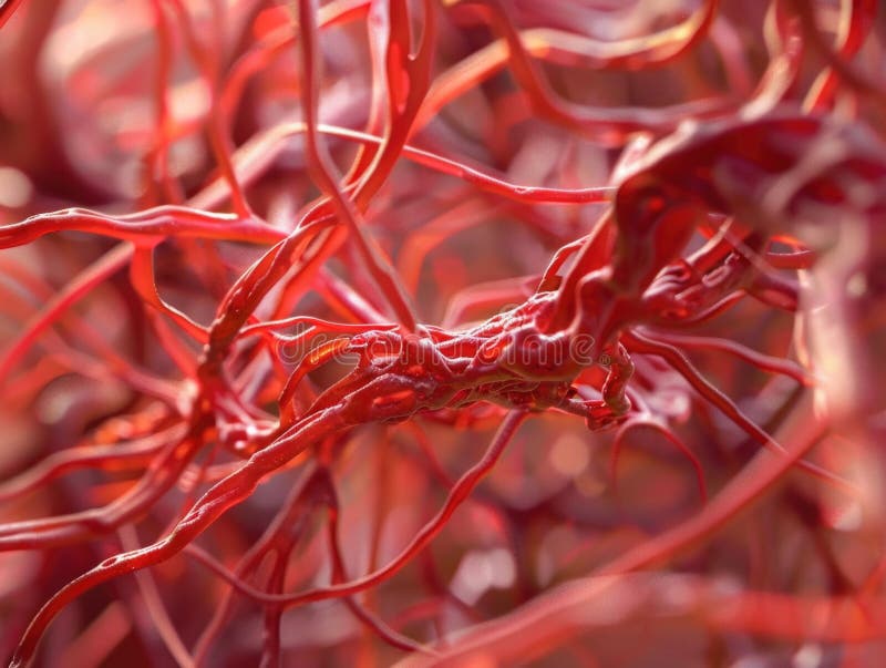 Microscopic View of Red Blood Cells Stock Image - Image of circulation ...