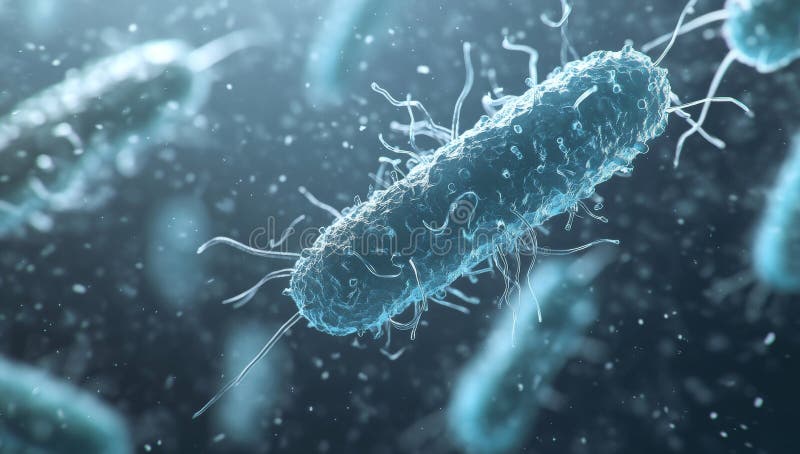 In a Microscopic View, Rod-shaped Bacteria are Visible in Different ...