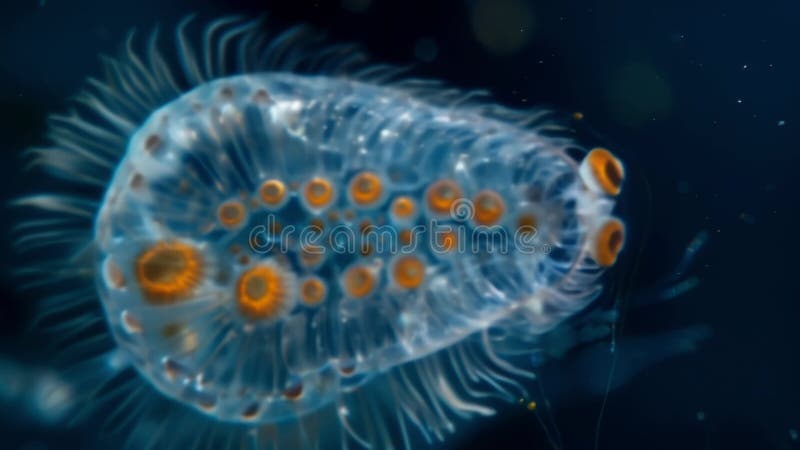 A Microscopic View of a Rotifers System with Tiny Eggs Visible Inside ...