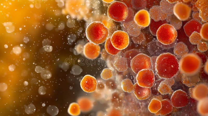 Microscopic View Showcasing Blood Platelets Aggregating in a Vivid ...