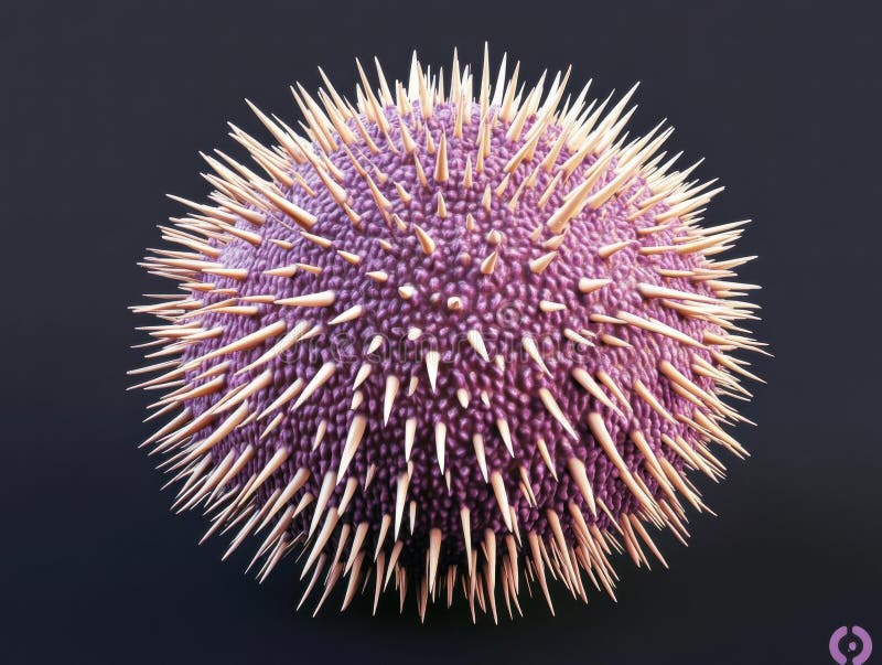 Microscopic View Shows Spiky Pollen Grain Surface Texture with Detailed ...