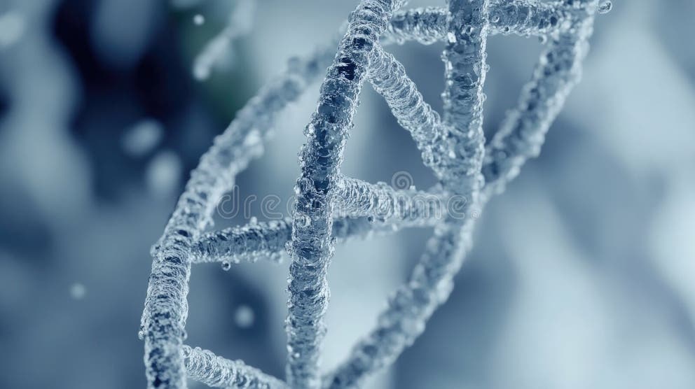 A Microscopic View of a Single Strand of DNA Molecule Stock ...