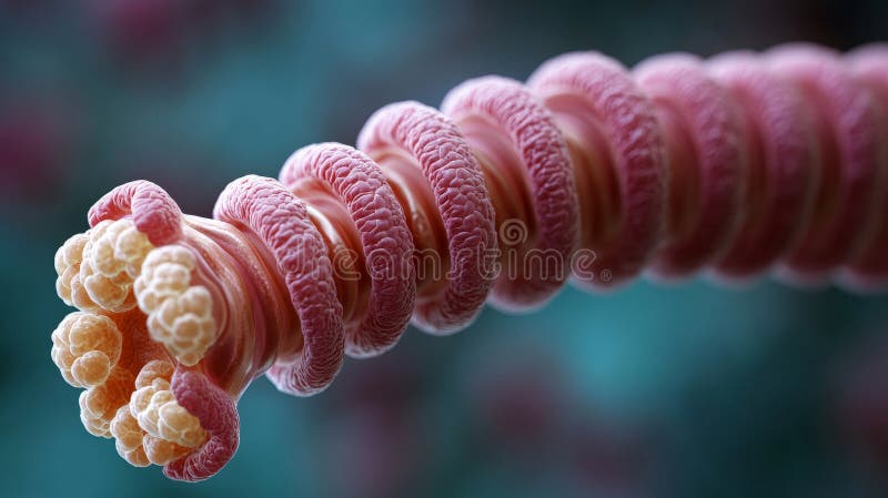 Microscopic View of a Spirochete Stock Illustration - Illustration of ...