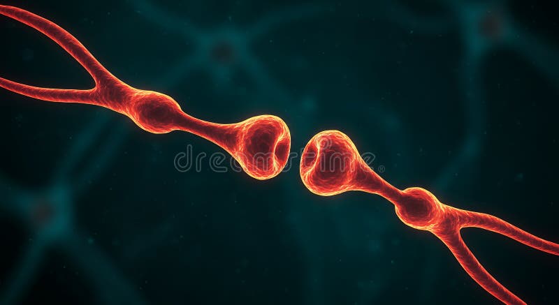 Microscopic View of Synapse Connection: Neuron Communication & Brain ...