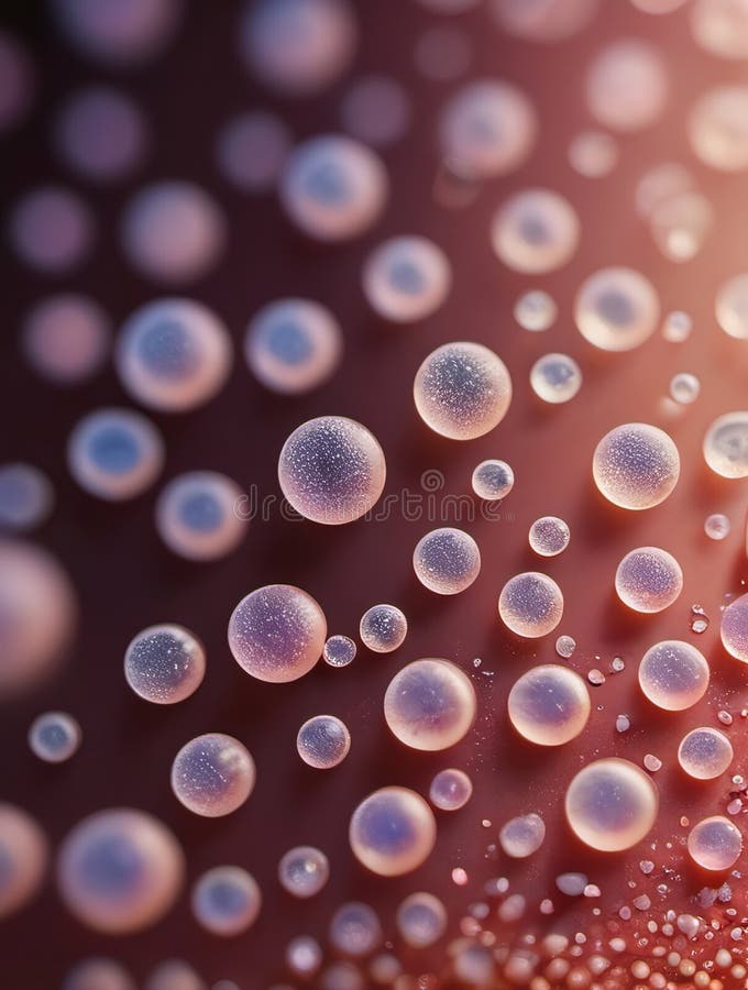 Microscopic View of Tiny Plastic Particles in Cosmetics. Generative AI ...