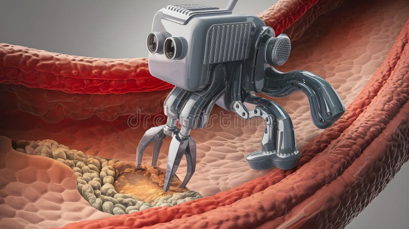 A Microscopic View of Tiny Robots Performing Surgery, Ai Technology ...