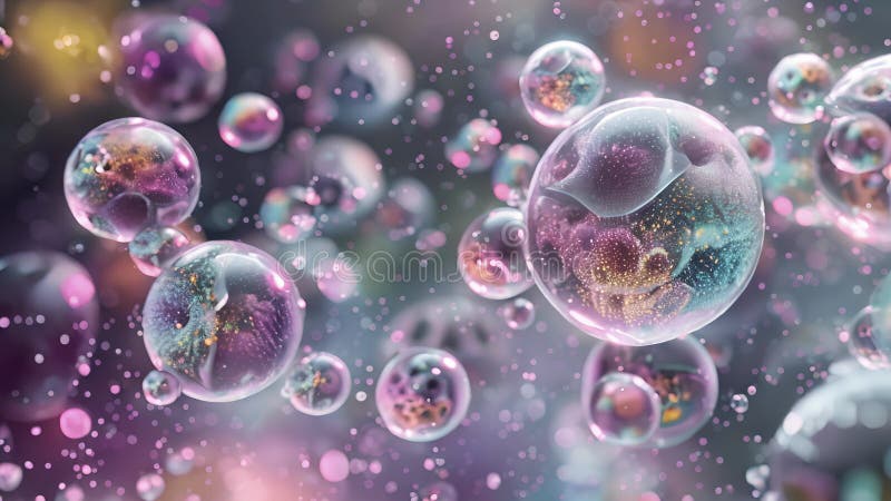 A Microscopic View of Tiny Spherical Structures with Colorful Particles ...