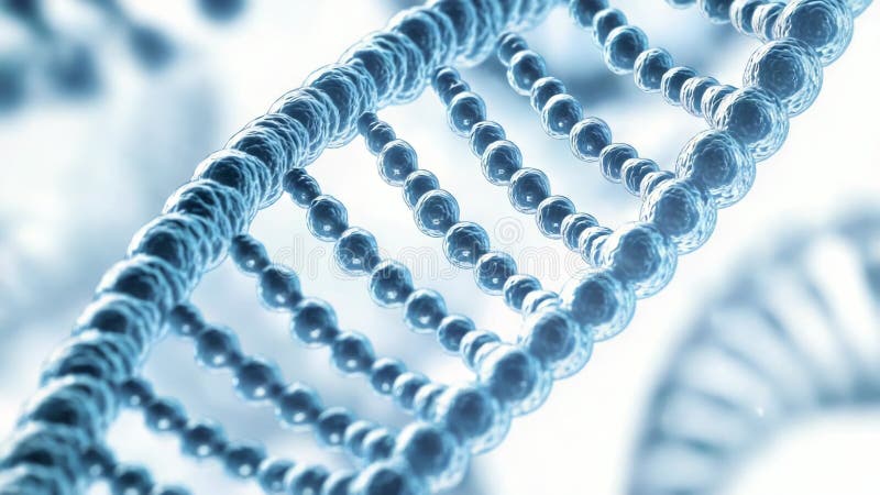 A Microscopic View of Two Strands of Deoxyribonucleic Acid (DNA ...