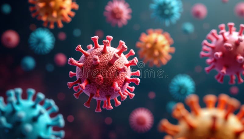Microscopic View of Various Viruses, Bacteria Under High Magnification ...