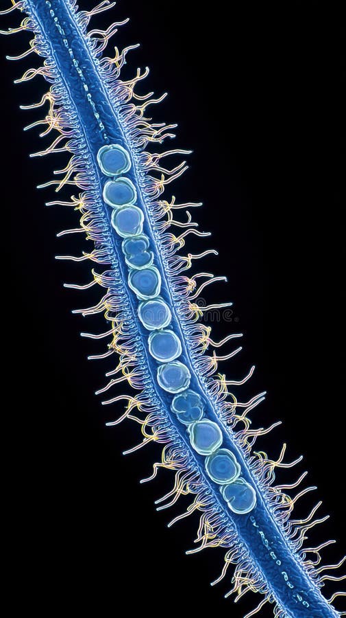 Microscopic View of a Vibrant Aquatic Organism Stock Image - Image of ...