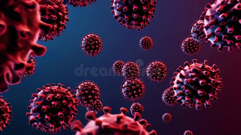 Microscopic View of Virus Cells Multiplying Rapidly Stock Video - Video ...