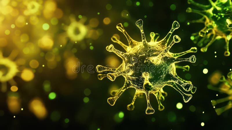 Microscopic View of Virus in Lab Stock Photo - Image of structure ...