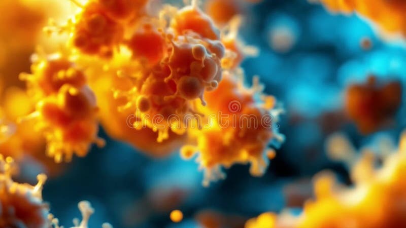 Microscopic View of Virus Particles Stock Video - Video of background ...
