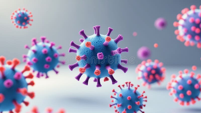 Microscopic View Viruses Bacteria Vivid Colors Stock Photos - Free & Royalty-Free Stock Photos ...