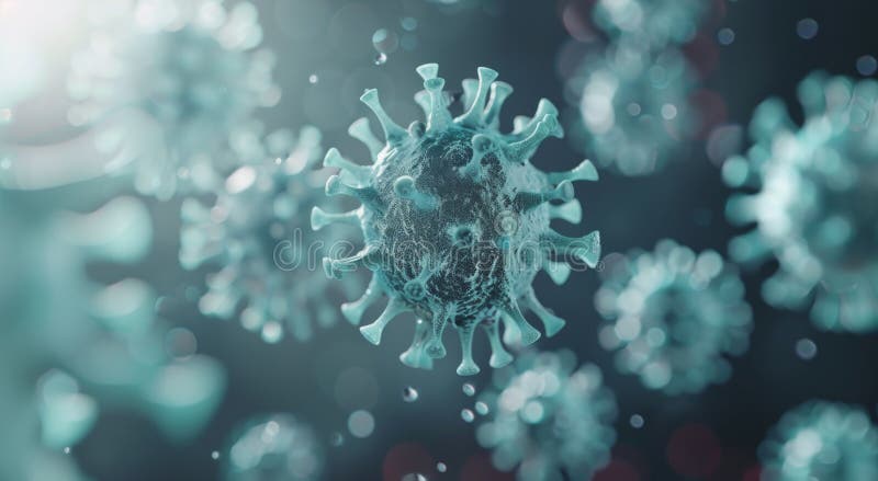 Microscopic View Viruses Dark Environment Soft Lighting Stock Photos ...