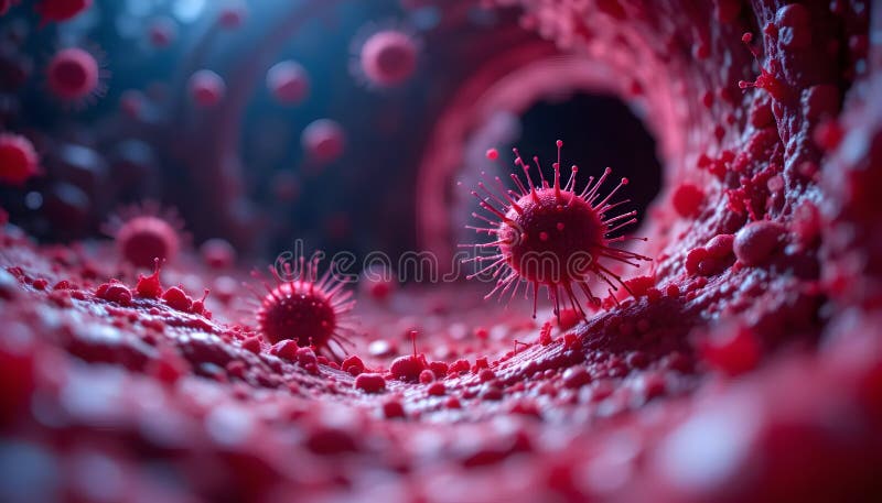 Viral Invasion stock illustration. Illustration of petal - 375703943