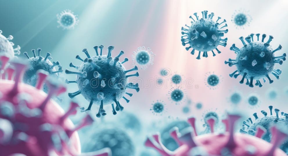 Microscopic View of Viruses Multiplying on a Cellular Level with Light ...
