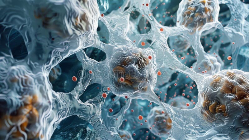 A Microscopic View of White Cells with Their Distinct Nucleus and ...