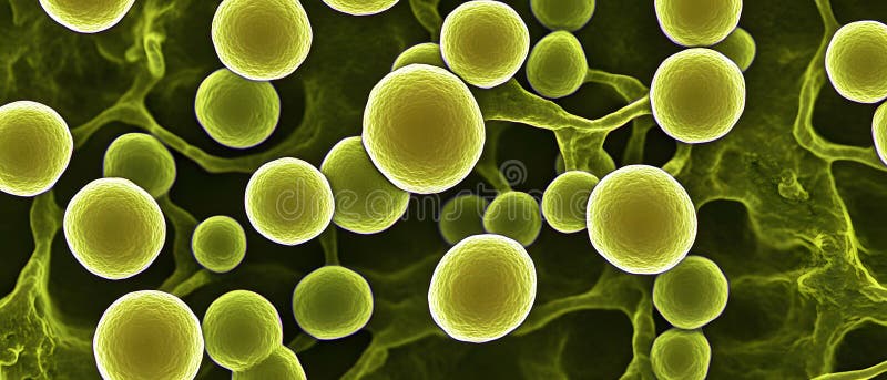 Microscopic View of Yeast Cells Colony Green Color Royalty Free Image ... Microscopic View of Yeast Cells Colony Green Color Royalty Free Image ...