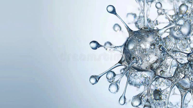 Microscopic Virus Particle 3D Rendering Detailed Surface Structures ...