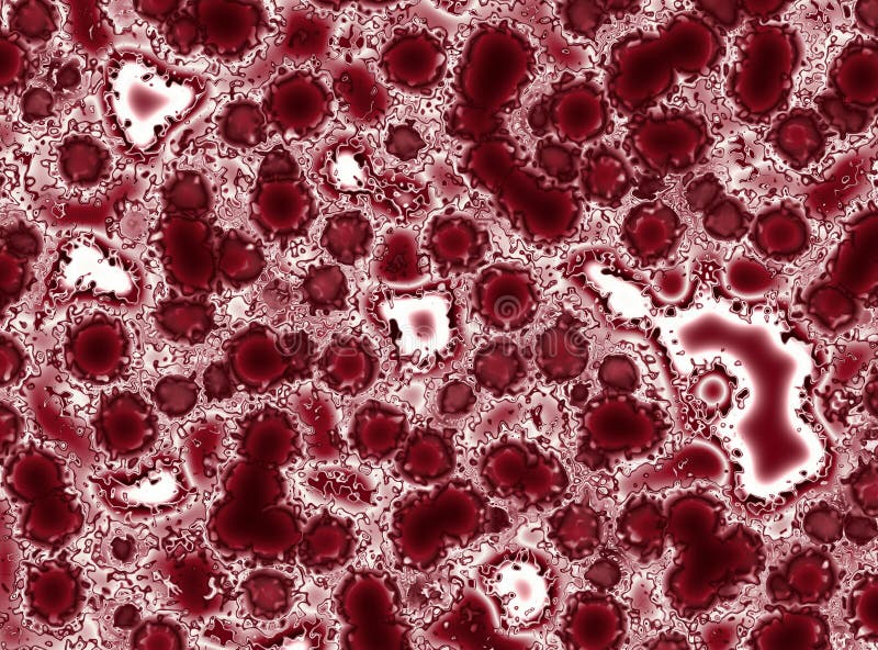 Microscopic Virus Simulation 3D Render Illustration Stock Illustration ...