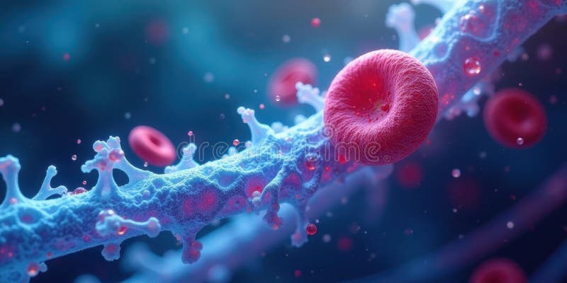 Microscopic Visualization of Red Blood Cells Flowing through a Vessel ...