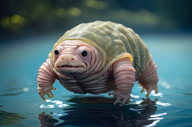 Microscopic Water Bear Called Tardigrade in Its Fluid Environment Stock ...