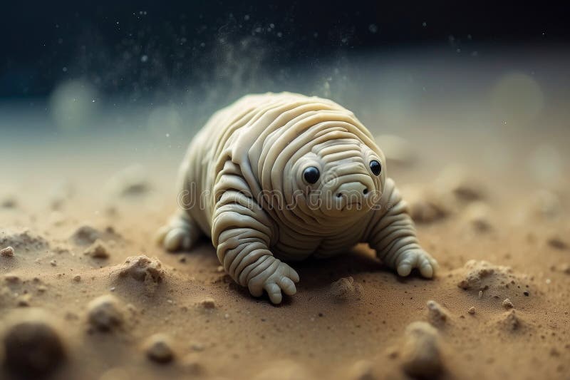 Microscopic Water Bear Called Tardigrade in Its Fluid Environment Stock ...