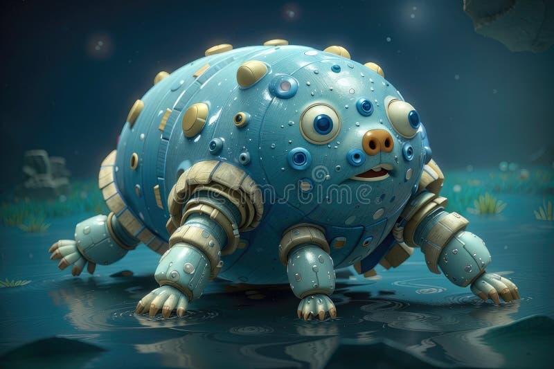 Microscopic Water Bear Called Tardigrade in Its Fluid Environment Stock ...