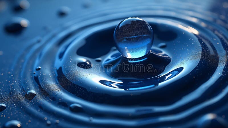 Microscopic Water Drop, Surface Tension, High Quality Image Stock ...