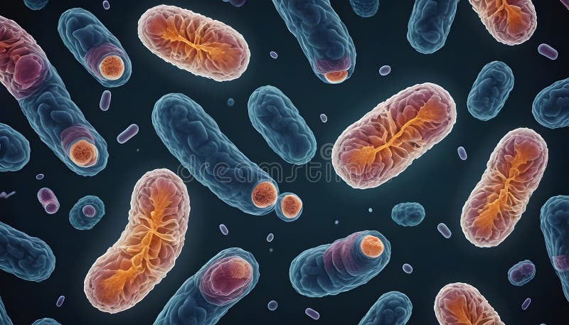 Microscopic World: a Close-Up View of Bacterial Cells Stock ...
