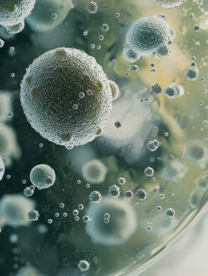 Microscopic World, a Close-Up View of Cellular Structures Stock ...