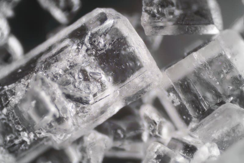 Salt crystals stock image. Image of micrograph, crystal - 261465805