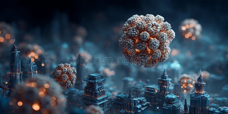 Microscopic World Stunning Visual of Cellular Structures and Viral ...