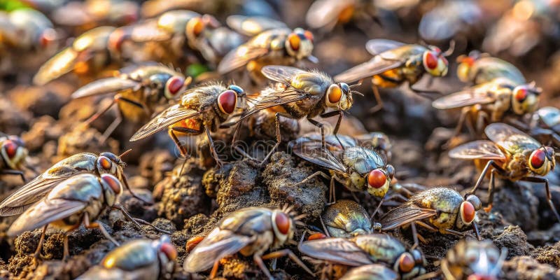 A Microscopic World Unveiled Drone Footage Captures the Tiny Dung Flies ...