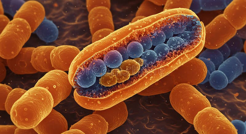 Bacterial Spore Structure Stock Illustrations – 67 Bacterial Spore ...