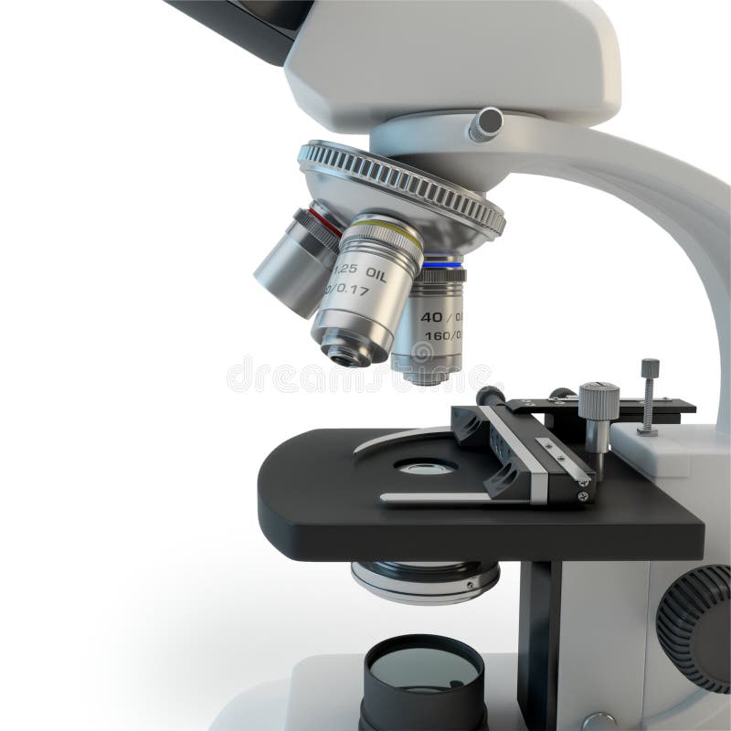Microscopio Del Laboratorio Stock de ilustración - Ilustración de ...