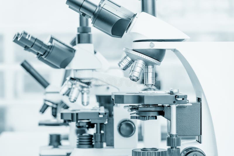 Microbiología : Se Utilizan Microscopios ópticos Para Estudiar Microorganismos Foto de archivo ...