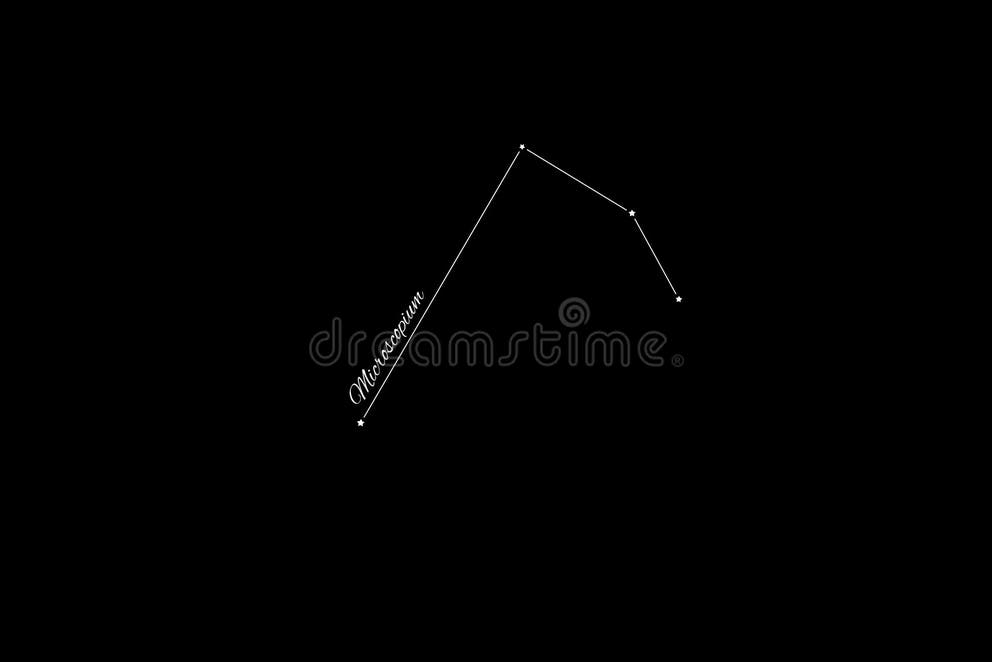 Microscopium Constellation, Cluster of Stars, Microscope Constellation ...