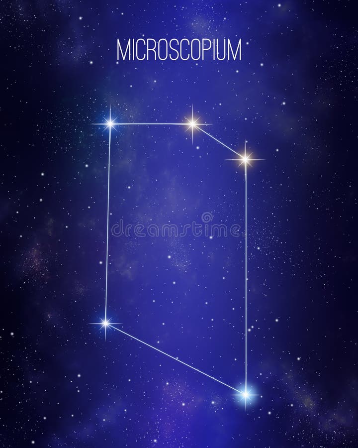 Microscopium constellation stock vector. Illustration of bright - 48132152