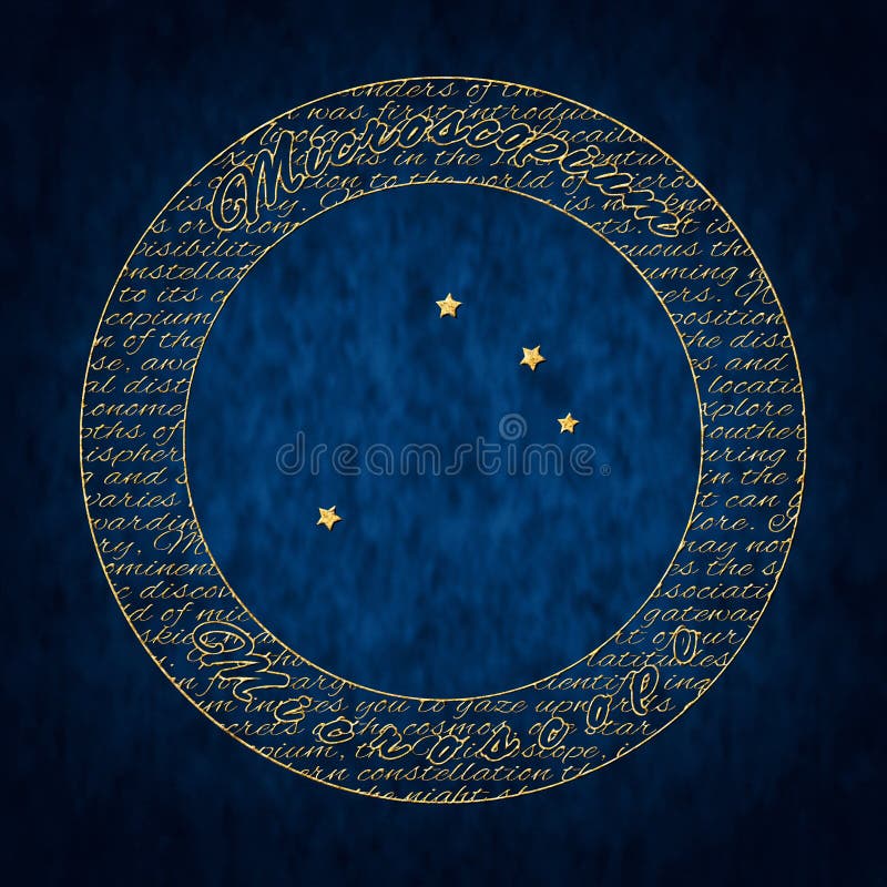 Microscopium Star Constellation, Microscope Constellation Stock Image ...