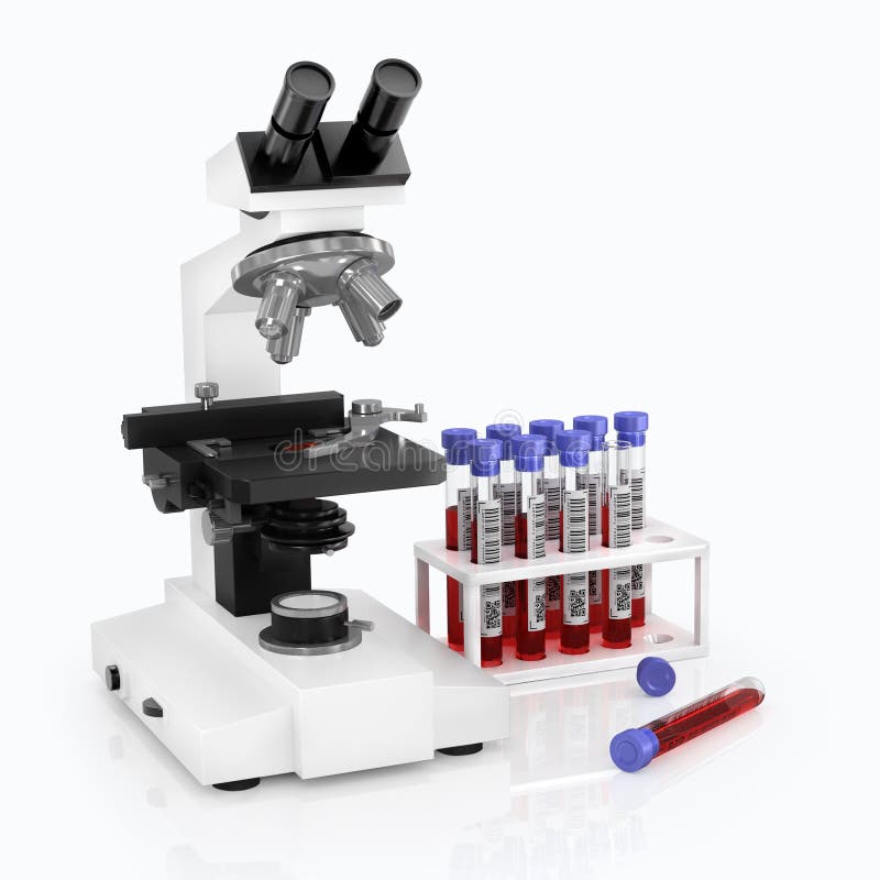 Microscopy and analysis stock illustration. Illustration of microscopy ...